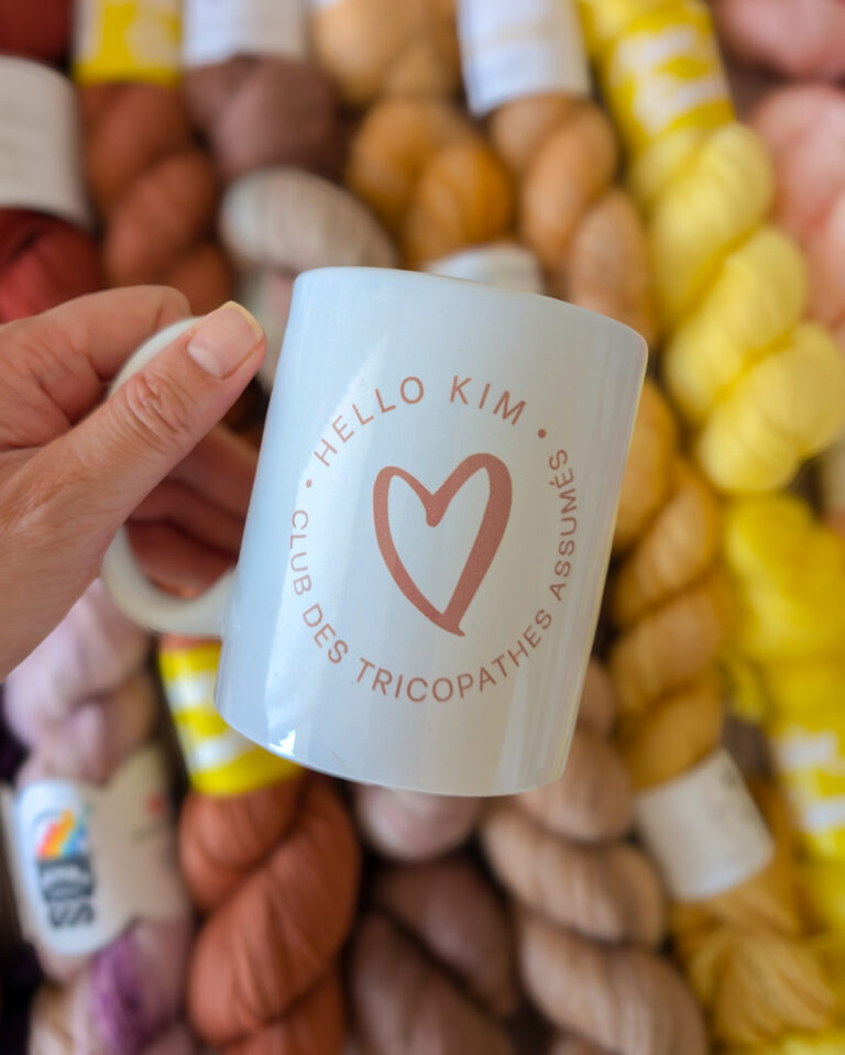 Mug Club des tricopathes assumés – Hello Kim